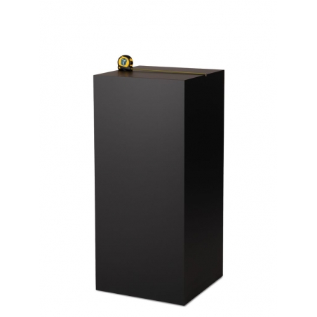 Black MDF plinth | / exhibition pedestal | MDF bespoke plinths