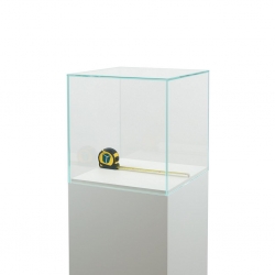 Glass display case Glass display box for plinth Museum display case