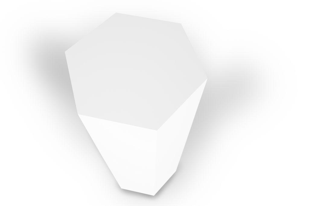 Hexagon plinth
